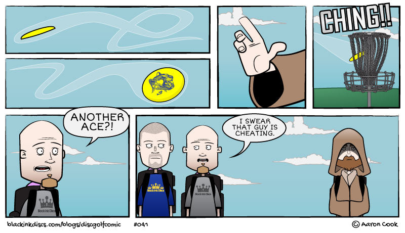 The Disc Golf Comic - Disc Golf Jedi– Black Ink Discs