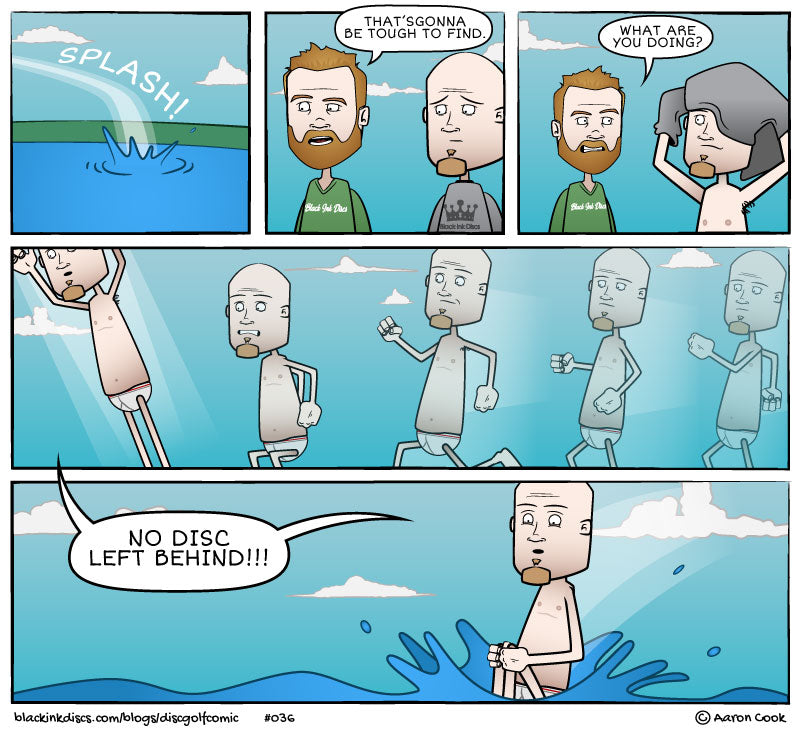 The Disc Golf Comic - No Disc Left Behind– Black Ink Discs