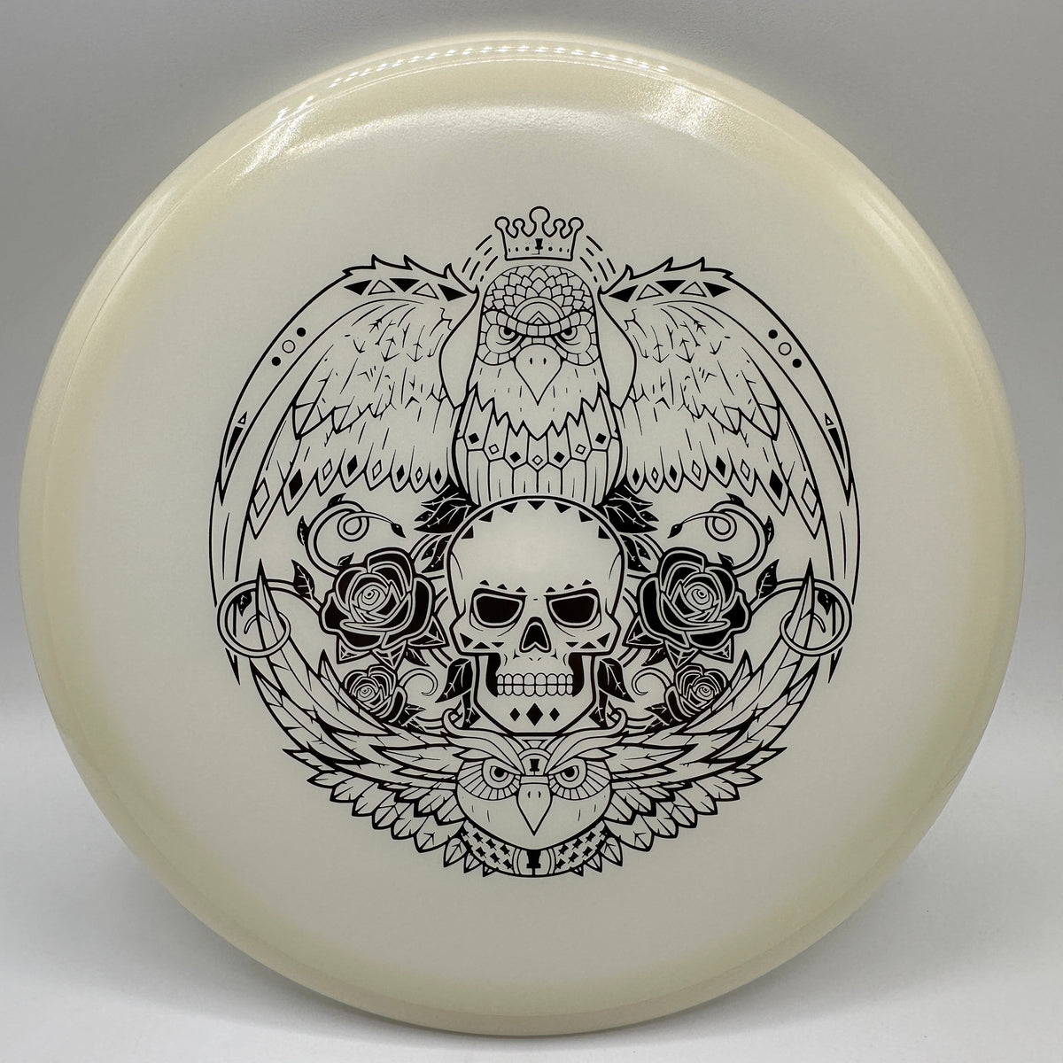 Hex (FULL GLOW) (GLOW) (Totem Stamp)– Black Ink Discs